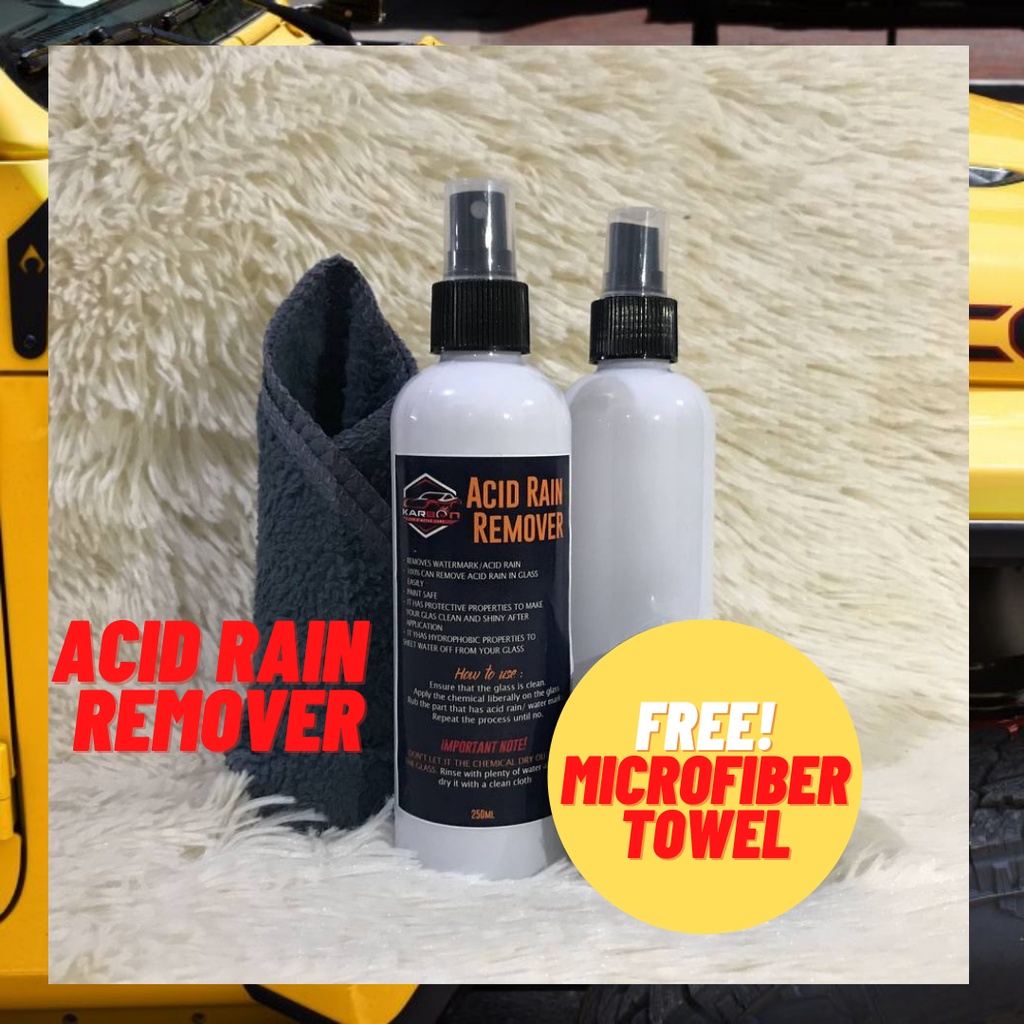 ♘Karbon Acid Rain Remover watermarks remover, Glass Restorer 250ml ...