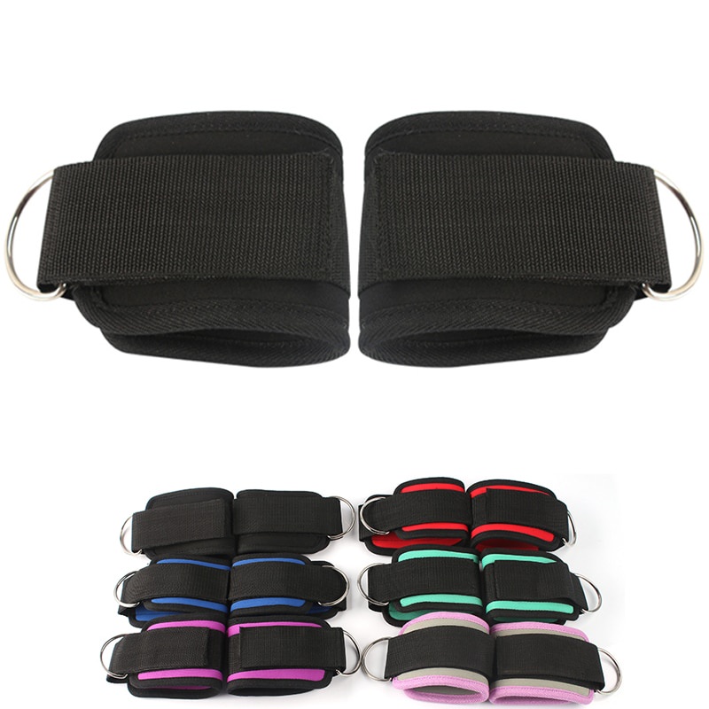 1 Pcs Fitness Adjustable D-Ring Ankle Straps Foot Support Neoprene ...
