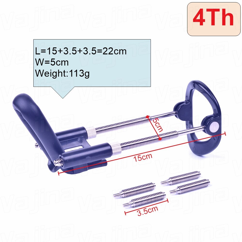 4th Plus large size Generation Male Enlarger Stretcher Tension Traction Correction Bending Penis ...