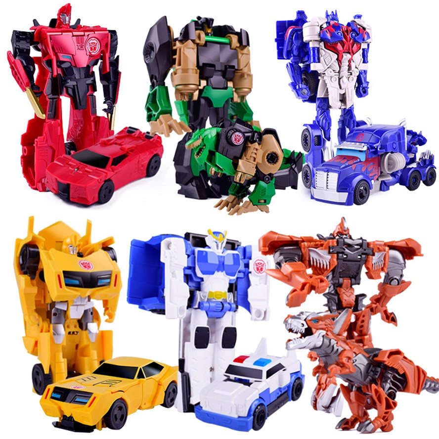 Transformation Robot Car Truck Model Action Figure Toys Plastic ...