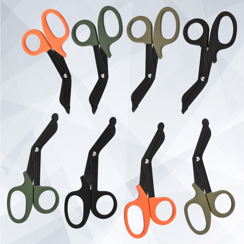 Thicked EMT Outdoor EDC Gear Tactical Rescue Scissor Trauma Gauze ...