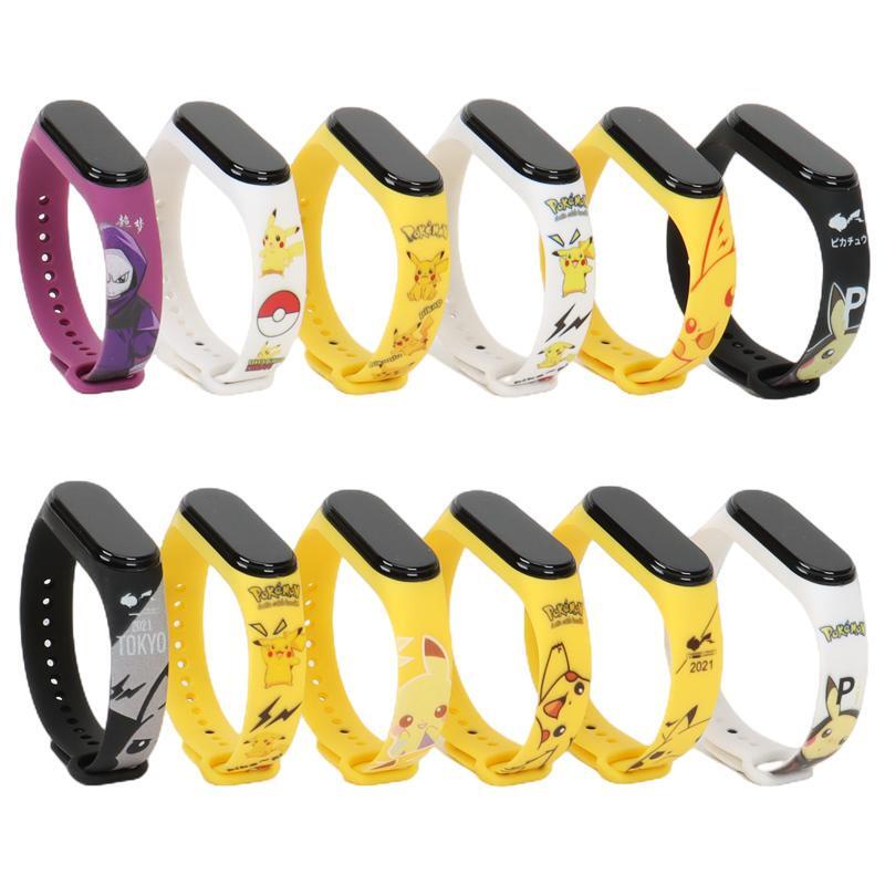 Pokemon LED Watch Anime Pikachu Squirtle Eevee Charizard Toys Children ...