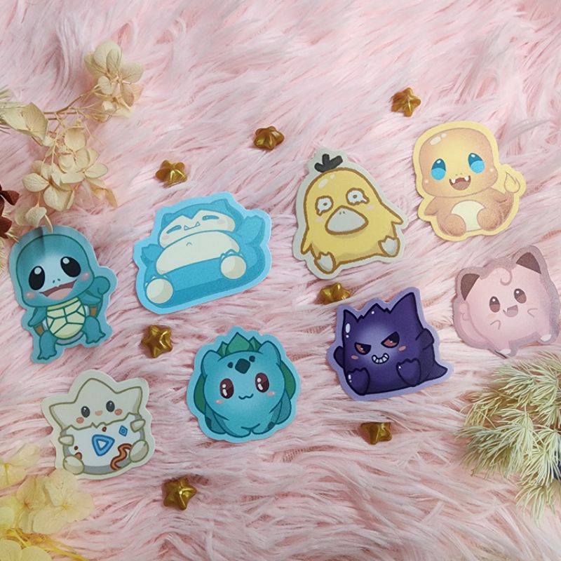 POKÉMON WATERPROOF VINYL STICKERS | Shopee Philippines