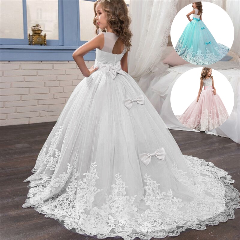 Teen Girls Long Dress Bridesmaid Kids Dresses For Girls Children ...