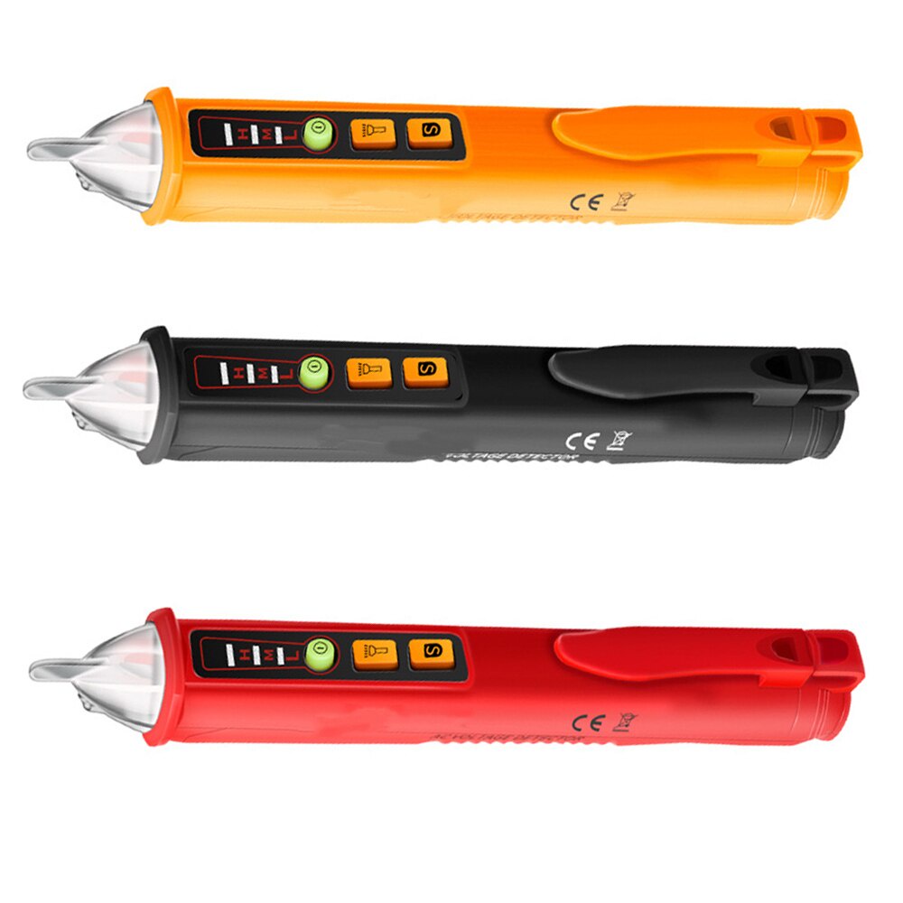 AC/DC Voltage Detectors Smart Non-Contact Tester Pen Meter 12-1000V ...