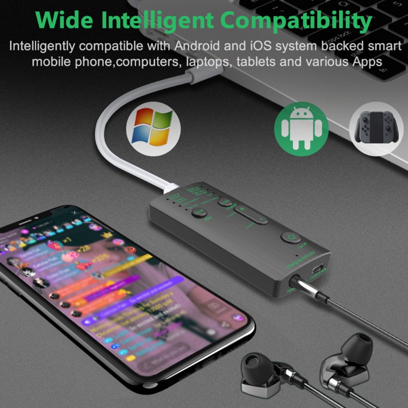Different ﹉ 7 Sound Changes Voice Changer Device Mobile Phone Portable ...