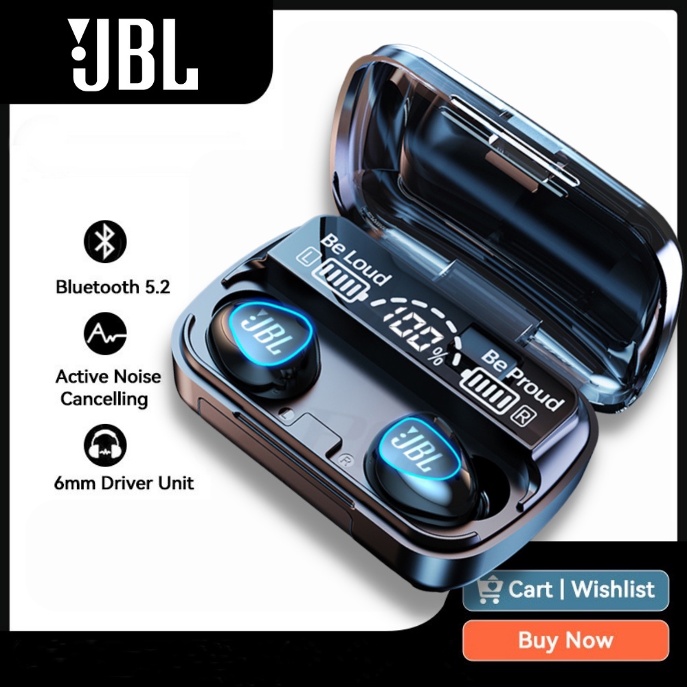 JBL M10 TWS Wireless Headset Bluetooth 5.1 9D Waterproof Microphone jbl m10 | Shopee Philippines