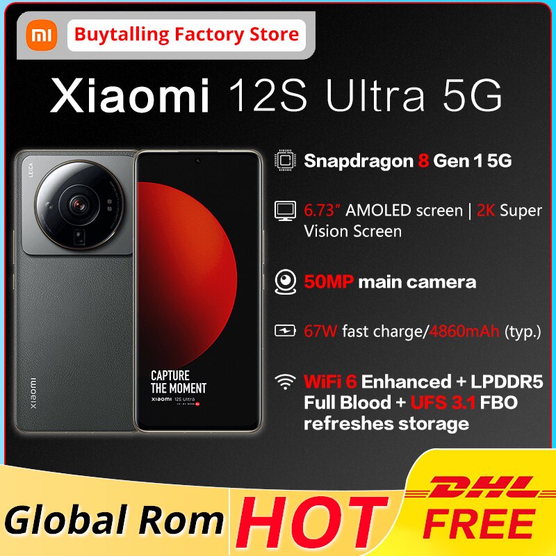 Xiaomi 12S Ultra Global Rom 6.73" 2K AMOLED 120Hz flexible display ...