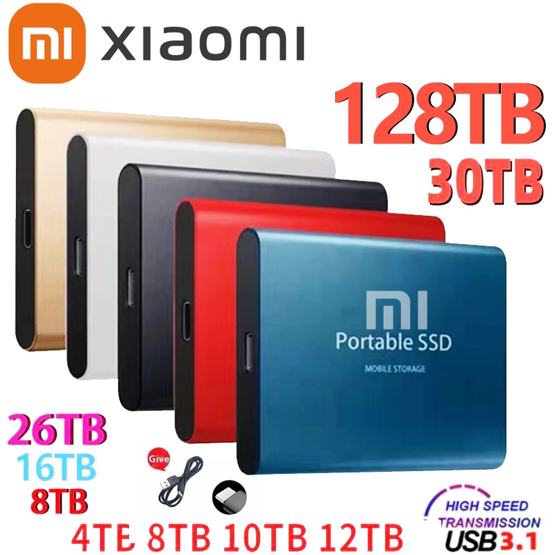 Xiaomi Original High-speed Portable SSD 16TB 64TB External Solid State ...