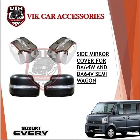 Side Mirror Cover with LED Signal Light for Suzuki Every DA64W Wagon ...
