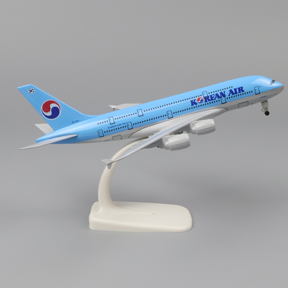 Metal Aircraft Airliner Model 20cm 1:400 Korea A380 Metal Replica Alloy ...