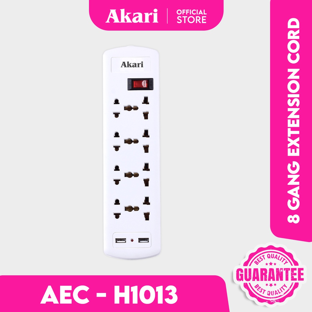 Akari 8 Gang Extension Cord (AEC-H1013) | Shopee Philippines