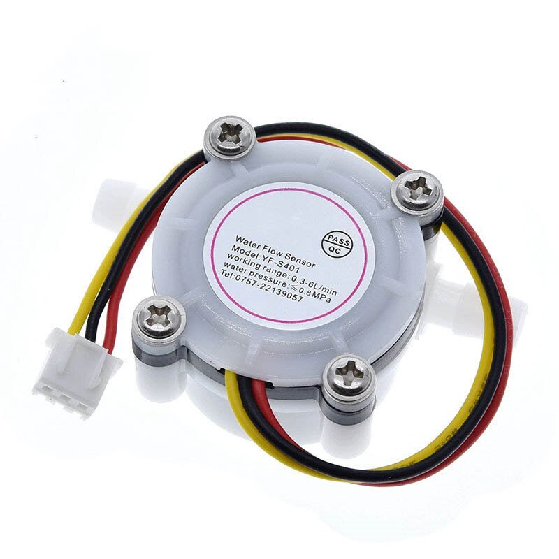Water Flow Sensor Coffee Machine Flowmeter Connected to 6mm Hose Water ...