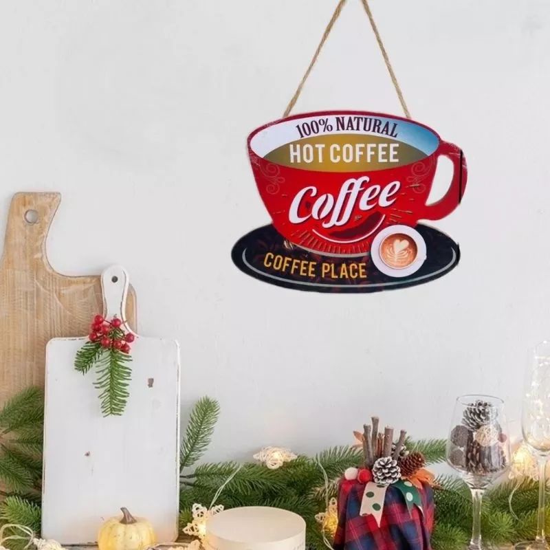 Cup Design Wooden Wall Decor For Coffee Cafe Decoration | Shopee ...