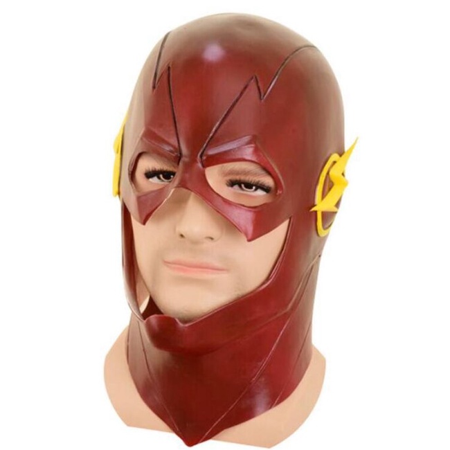 The Flash Mask DC Barry Allen Mask Cosplay Costume Prop Halloween Red ...