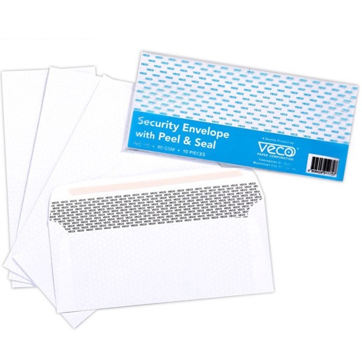 Veco Security Envelope with Peel & Seal #10 10s | Shopee Philippines