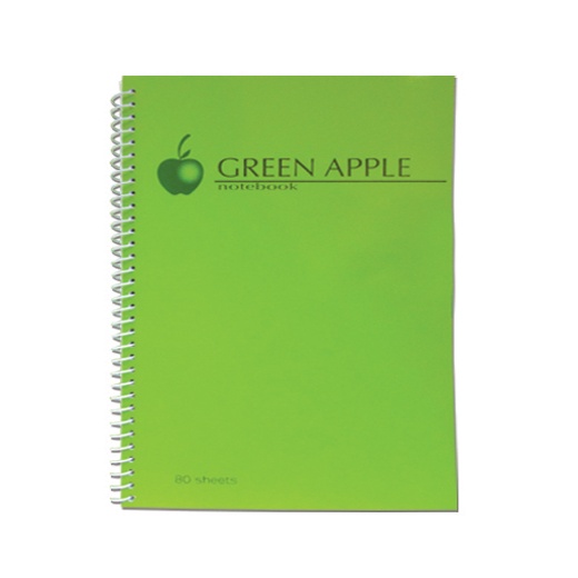 Green Apple Spiral Notebook G0680 80LVS 152x216mm | Shopee Philippines