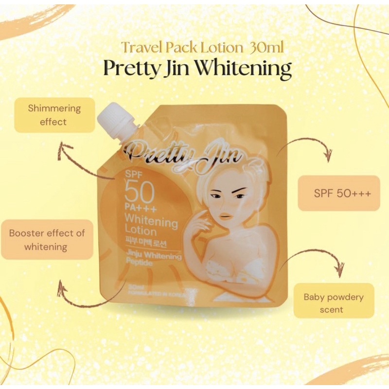 PRETTY JIN WHITENING LOTION 30 ML | Shopee Philippines