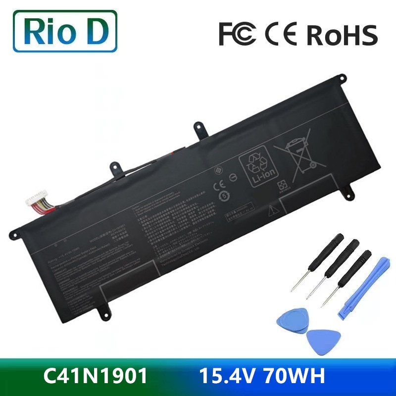 70Wh C41N1901 0B200-03520000 Laptop Battery For Asus UX481FA UX481FL ...