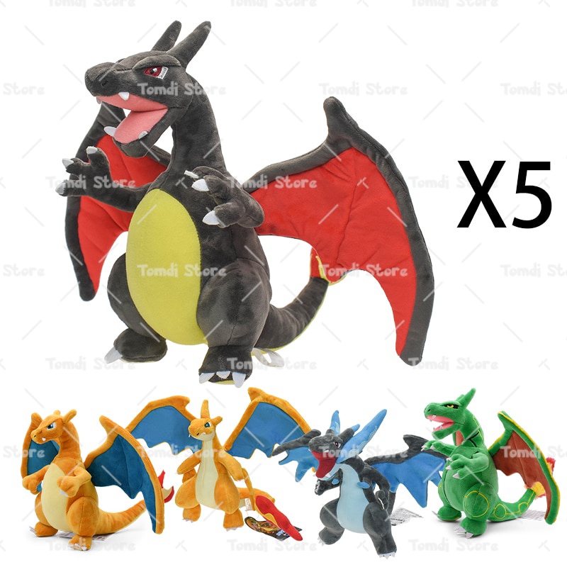 Pokemon 5 Pcs/ Lot Shiny Charizard Plush Charizard Y Charizard X ...