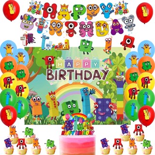 The Numberblocks Birthday Party Decoration Numberblocks Balloon Banner ...