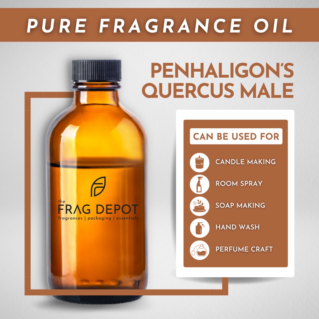 Penhaligon's Quercus Male inspired Pure Fragrance Oil for perfume reed ...