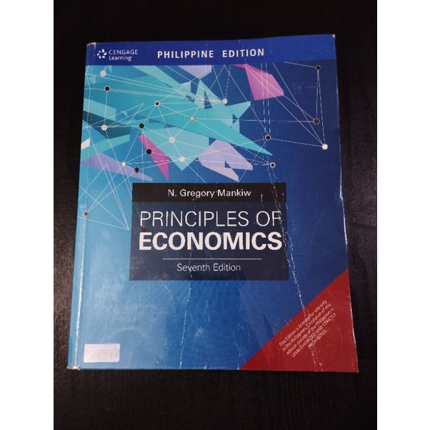 Principles Of Economics By N Gregory Mankiw Shopee Philippines