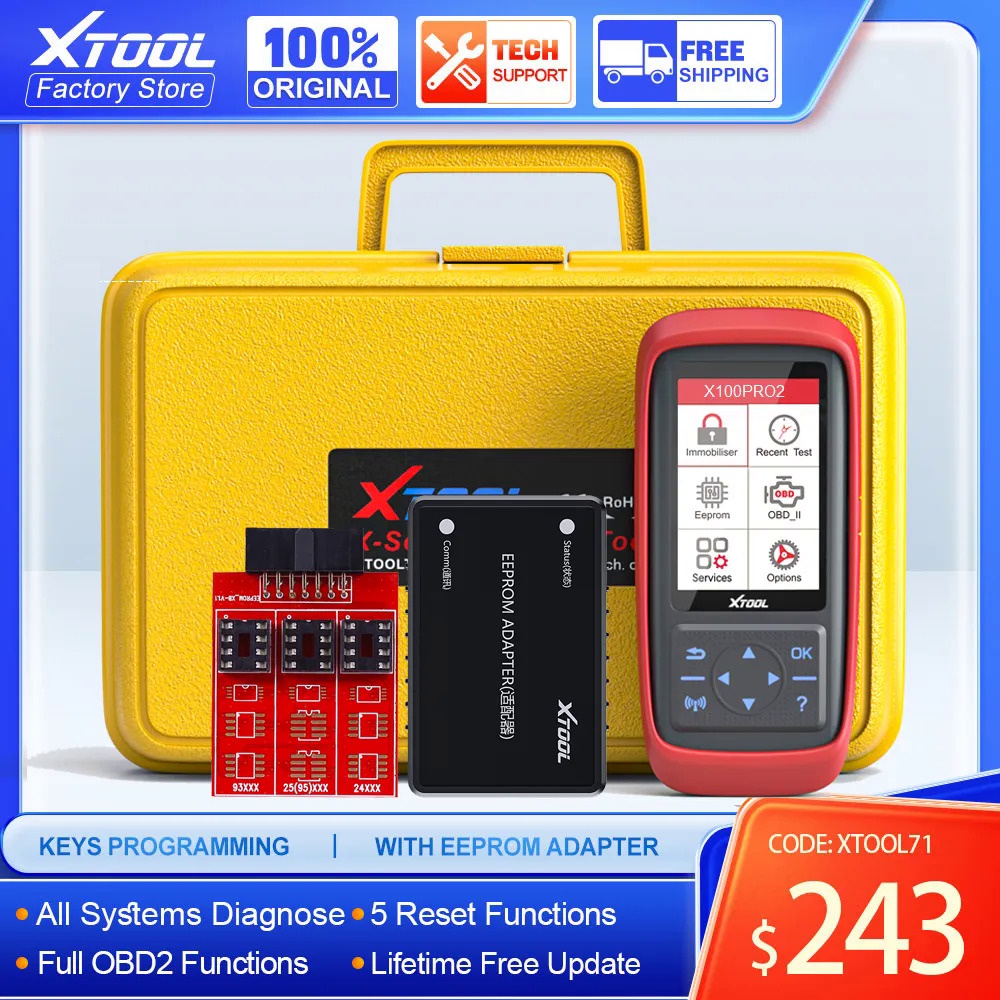 XTOOL X100 PRO2 Auto Key Programmer Reset ECM & Immobilizer Car ...