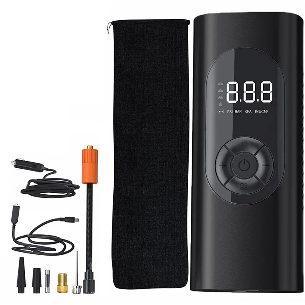 웃Portable Electric Tyre Inflator Pump 150PSI Car/USB Rechargeable ...