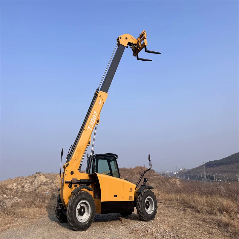 SYNBON Wheels Drive 4WD Steering Telehandler Telescopic Boom Loader ...