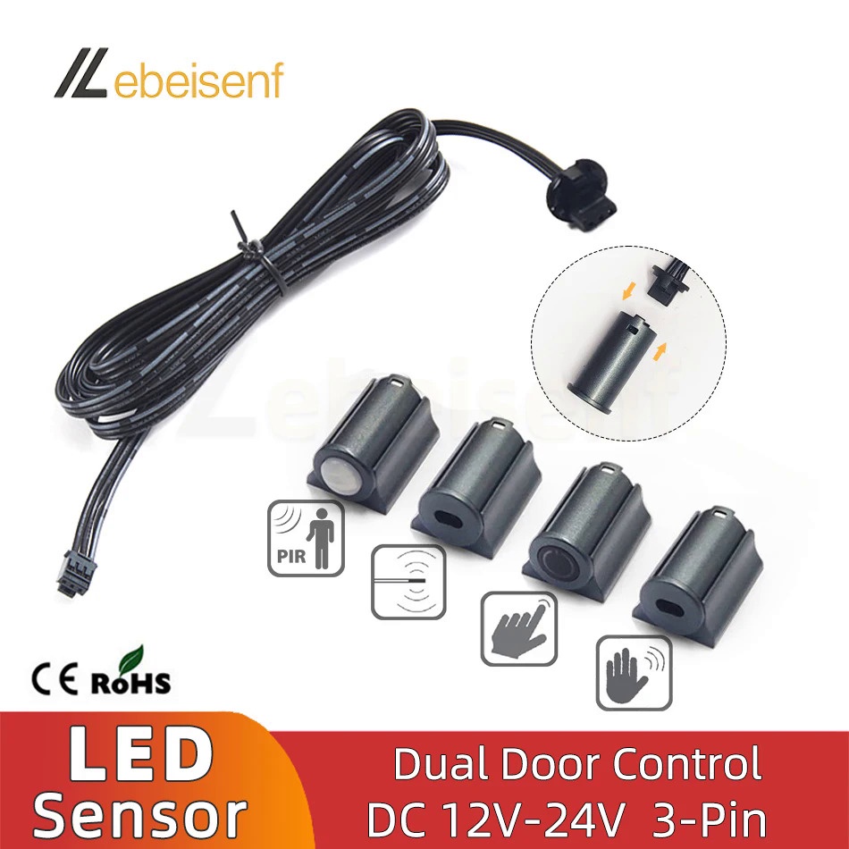 Door Touch Sensor Switch Hand Sweep Wave ON-OFF 12V-24V PIR Motion ...