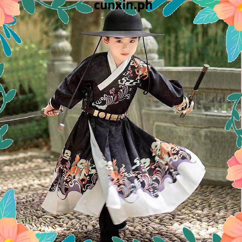 Children Hanfu Boys Ming Made Jinyi Wei Flying Fish Costume Ancient ...