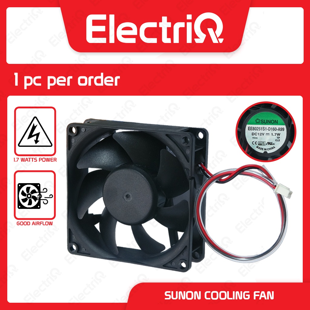 Electriq l Sunon 80x80x25mm High Speed DC Blower Fan Cooling Fan ...