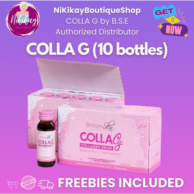 Colla G Collagen Drink Brilliant Skin (10bottles) | Shopee Philippines