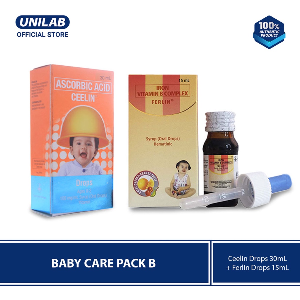 Baby Care Pack B: Ceelin Drops + Ferlin Drops | Shopee Philippines
