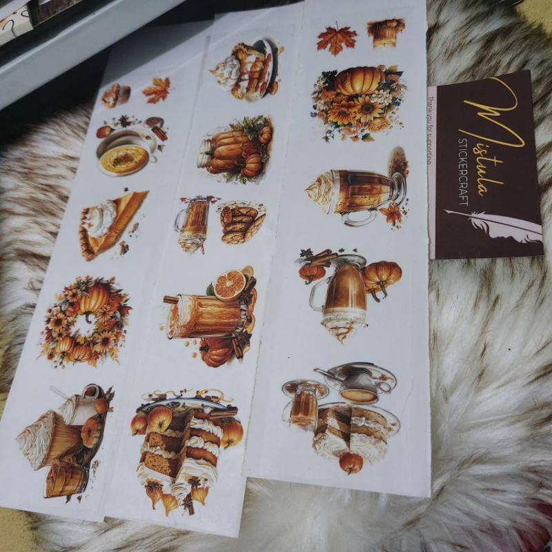 Mistula Fall Matte PET Tape Autumn Masking Washi Tape (Sample) | Shopee ...