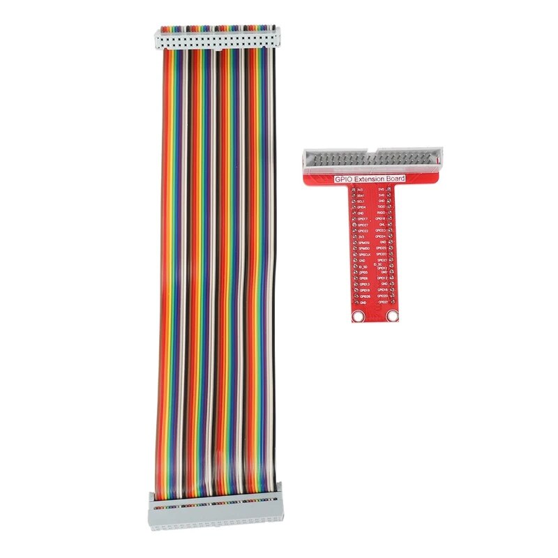 ️Rpi GPIO Breakout Expansion Board + Ribbon Cable + Assembled T Type ...