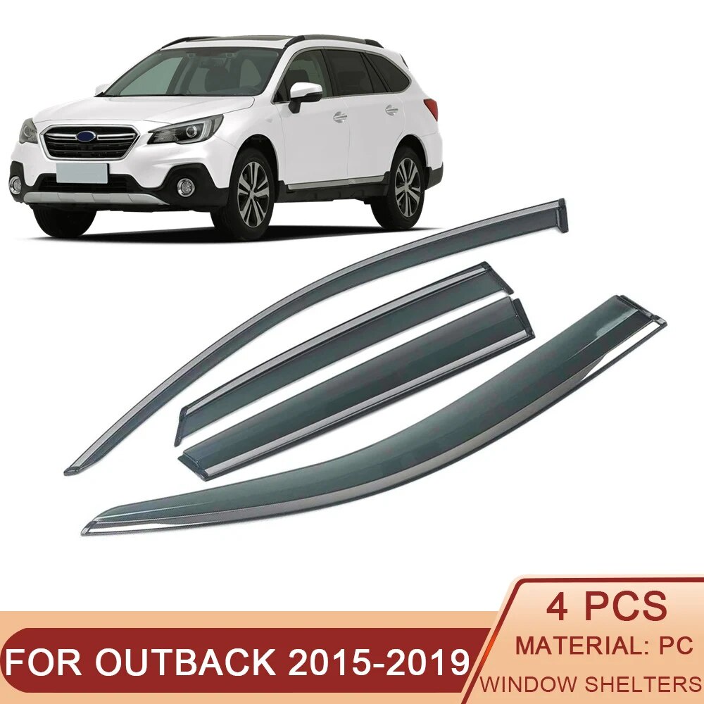 ☻For SUBARU Outback 2015 2016 2017 2018 2019 Car Window Sun Rain Shade ...