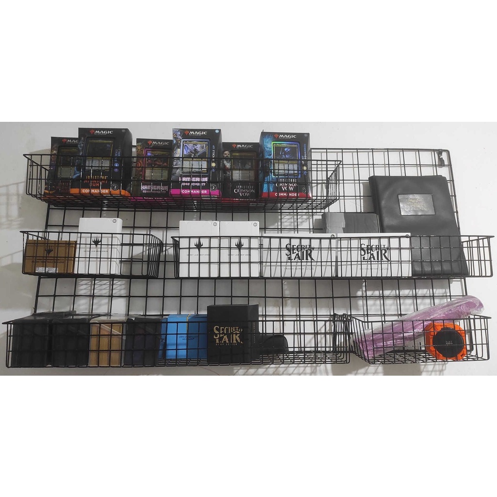 Open End Wire Mesh Basket Storage | Hanging Screen Basket Display Rack ...