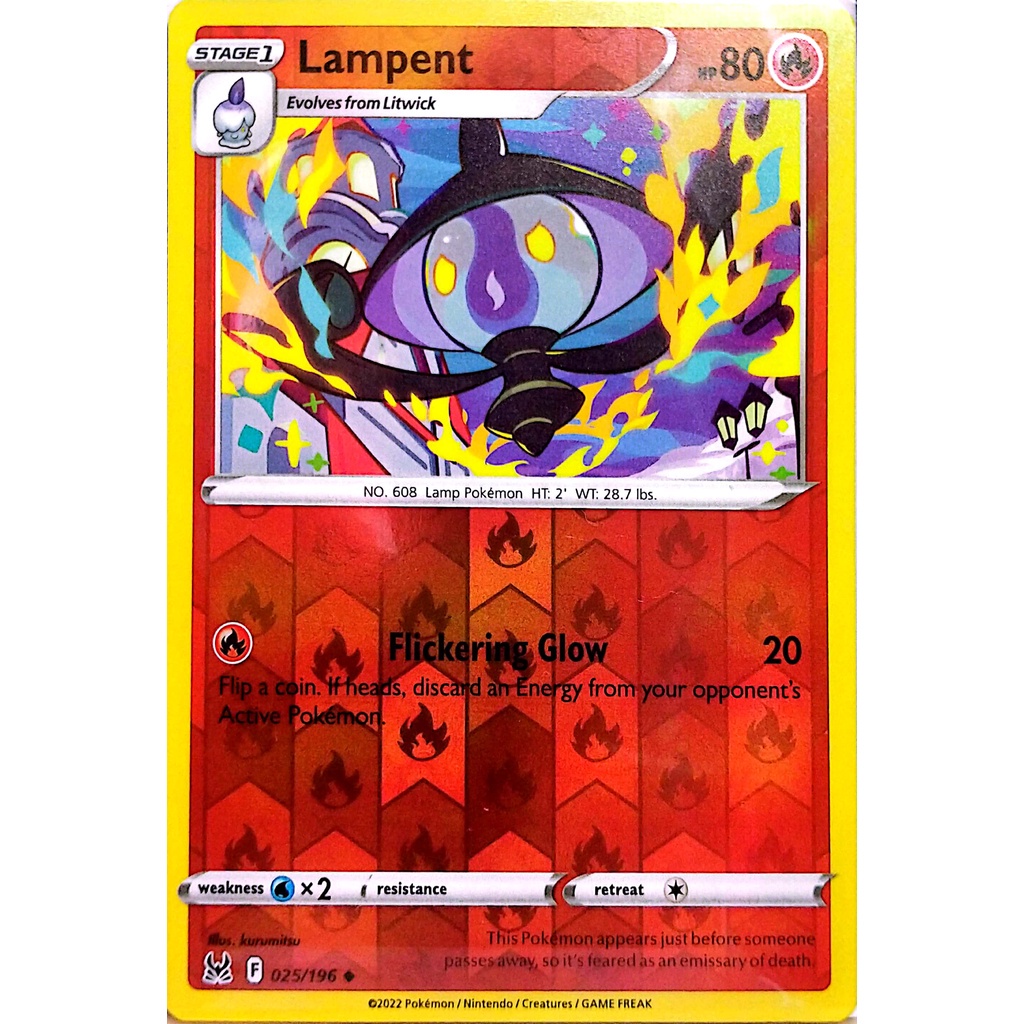 Pokemon TCG Lampent 025/196 Lost Origin Uncommon | Shopee Philippines