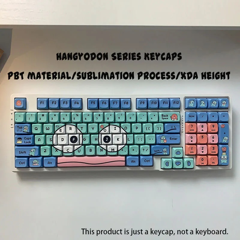 Kawaii Sanrio Hangyodon Cartoon 133 Keys Pbt Five Sides Sublimation Xda ...