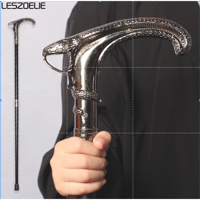 Snake-Head Luxury Walking Cane For Men Fashion Decorative Walking Stick ...