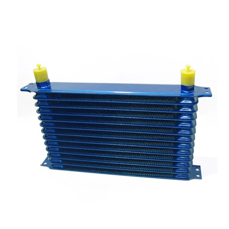 ️13 Rows of Blue Oil Cooling Radiator Blue Oil Cooler Car Oil Cooler ...