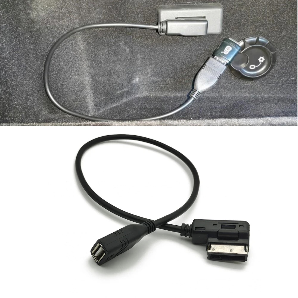 ๑Car USB AUX Cable MDI MMI AMI USB Female Interface Audio AUX Adapter ...