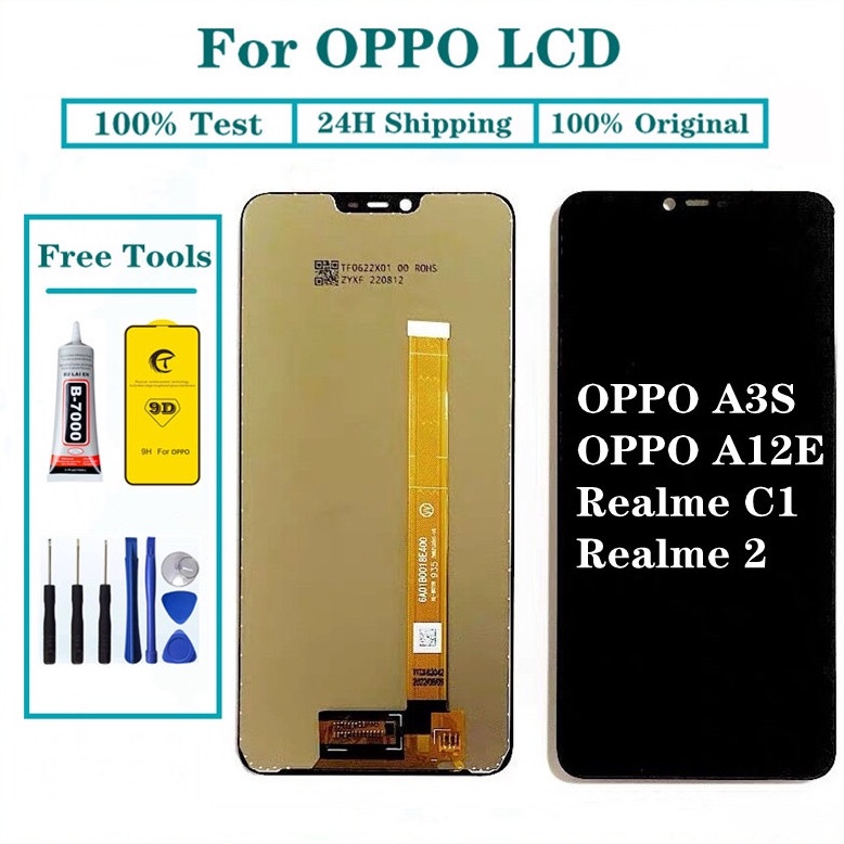Original Lcd Display For Oppo A3s Oppo A12e Realme C1 Digital Touch