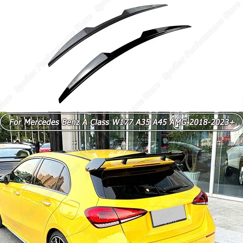 Rear Roof Spoiler Wings Splitter Lip Gloss Black Body Kit Accessories ...