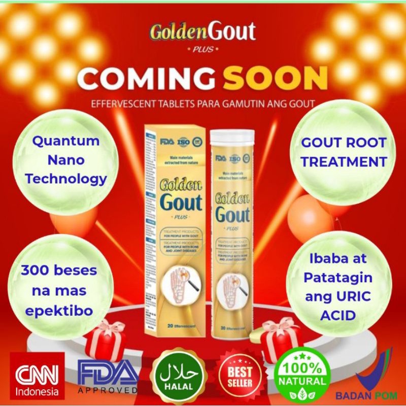 Golden gout plus original Effervescent Tablets for faster gout ...