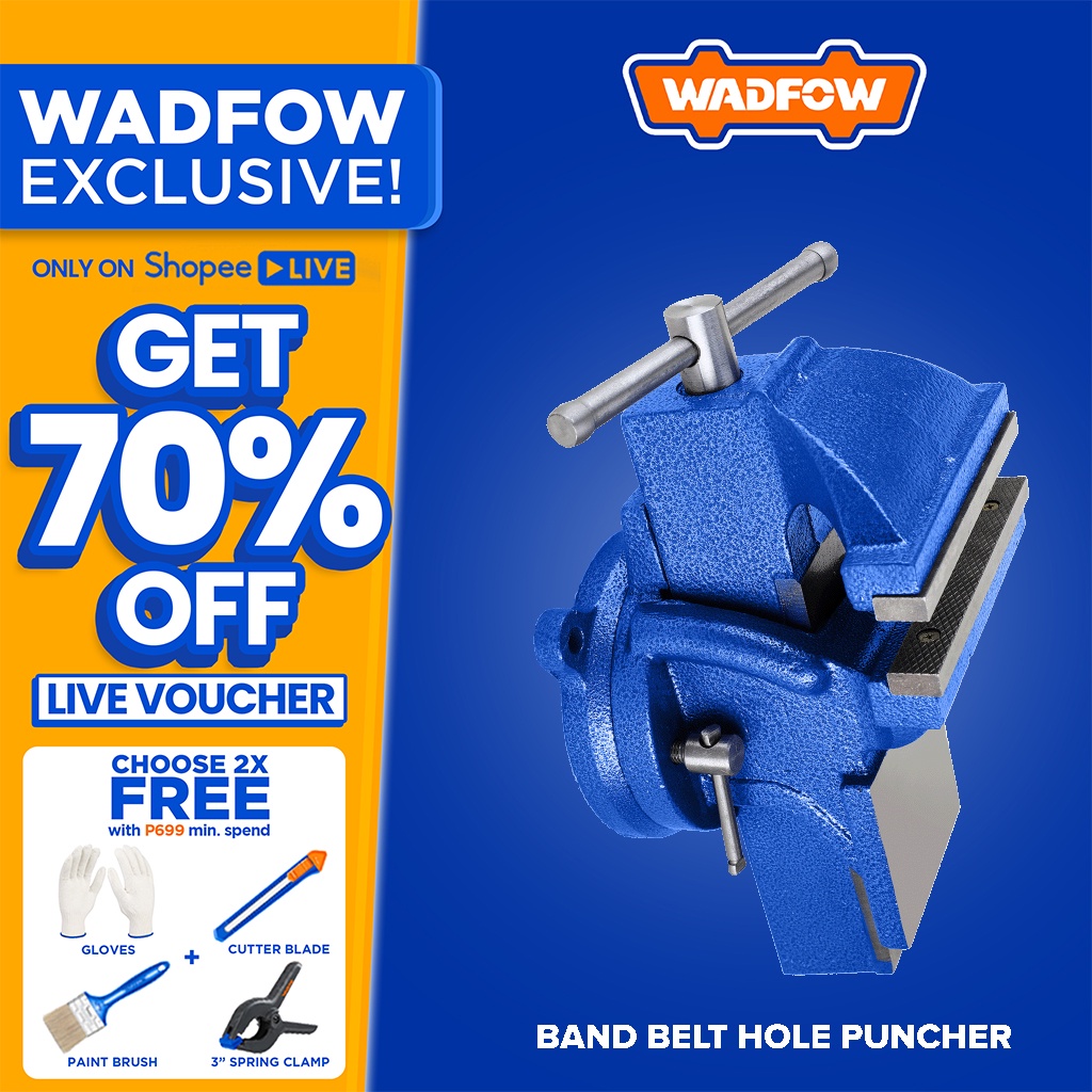 Wadfow Bench Vise Gato With Anvil Tape 6"/150Mm | Shopee Philippines