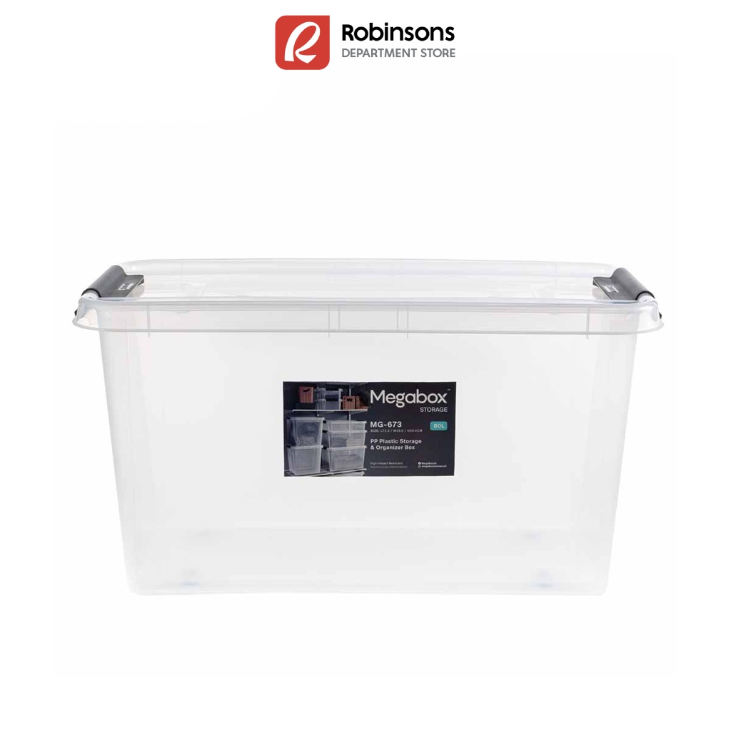 Megabox 80L Storage Box (Clear) | Shopee Philippines