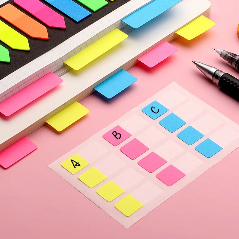 【Clear Label Sticker Classification Sticky Notes Ins Student Marks ...